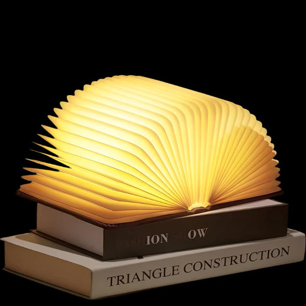 Folding Wooden Book Light – Moss and Fog