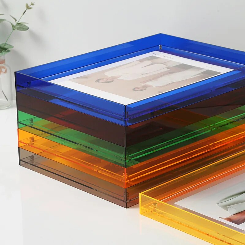 Bold Acrylic Frame – Moss and Fog