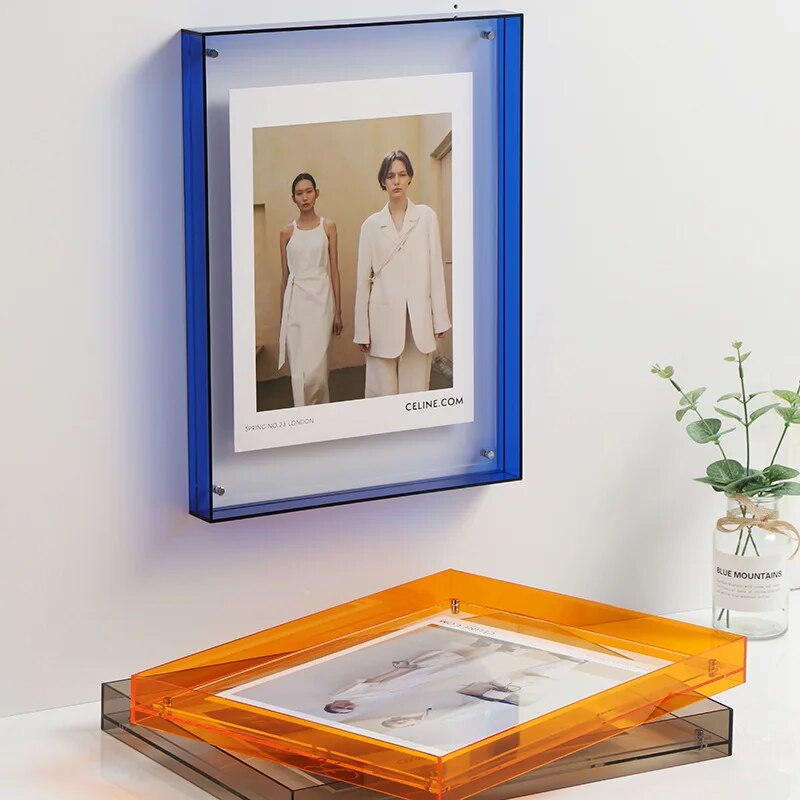 Bold Acrylic Frame – Moss and Fog