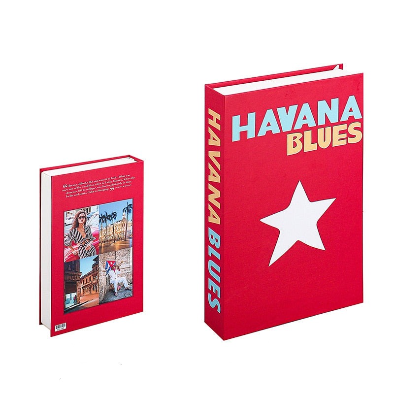 Vibrant Travel Fake Books With Storage – Moss and Fog