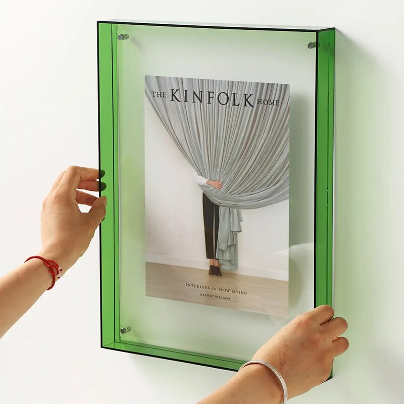 Bold Acrylic Frame – Moss and Fog