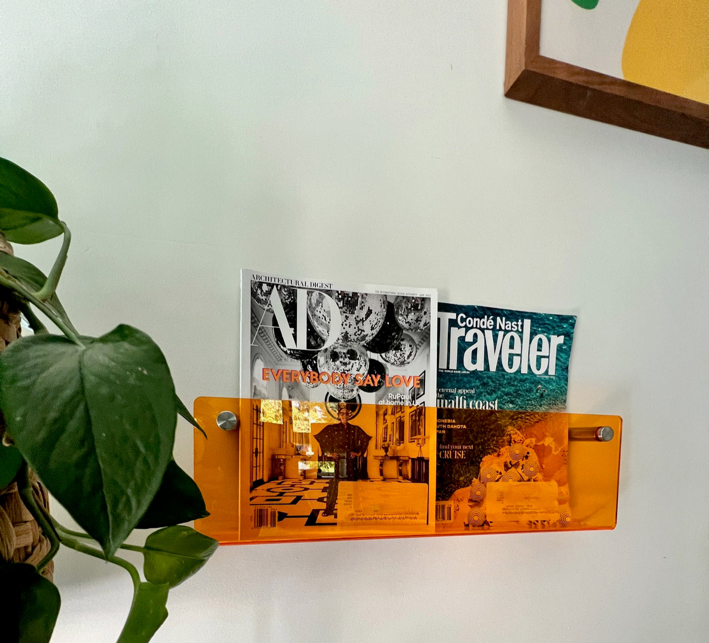 Modern Acrylic Wall Organizer – Moss and Fog