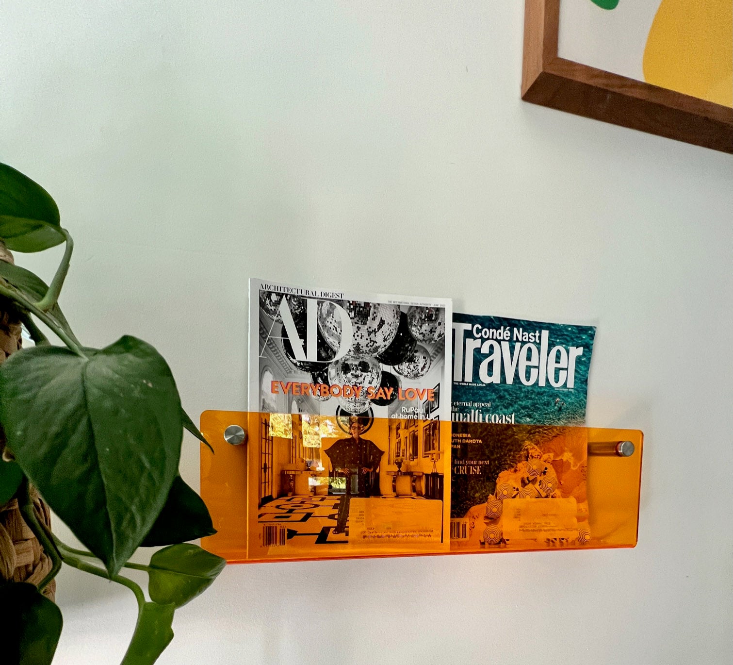 Modern Acrylic Wall Organizer – Moss and Fog