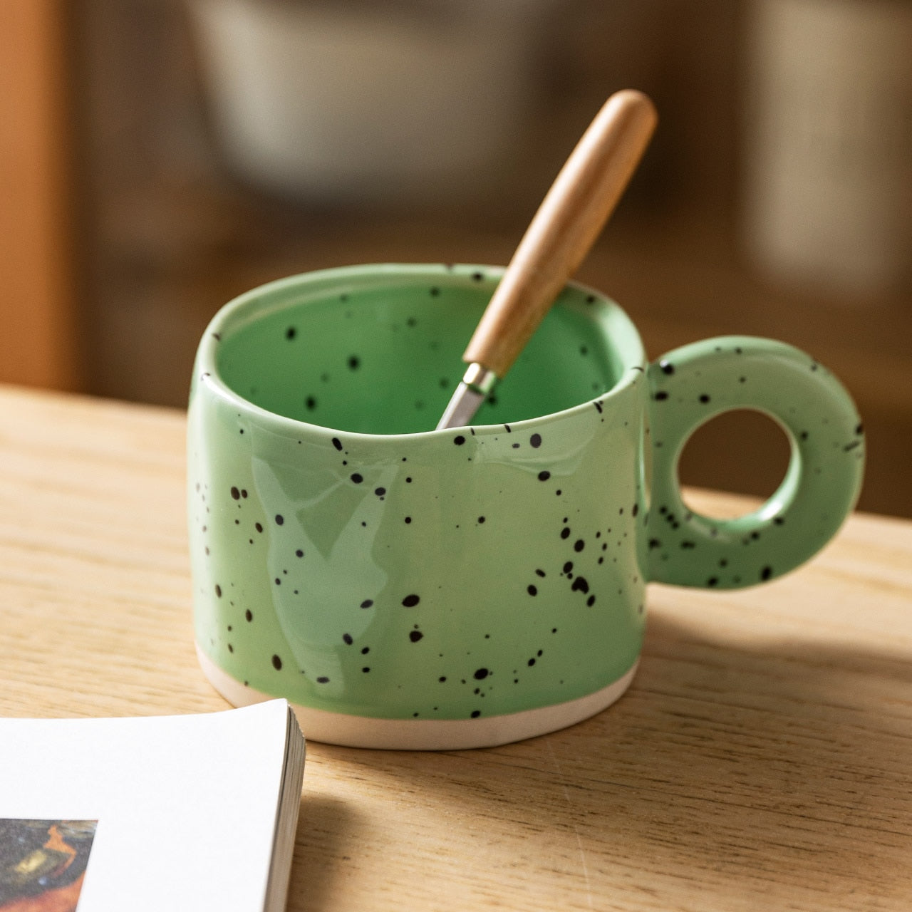 Quirky & Colorful Ceramic Mug – Moss and Fog