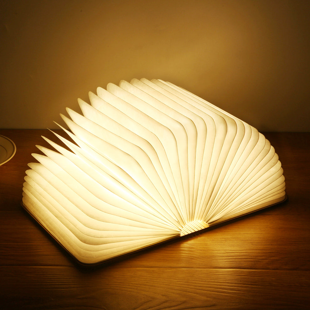 Folding Wooden Book Light – Moss and Fog
