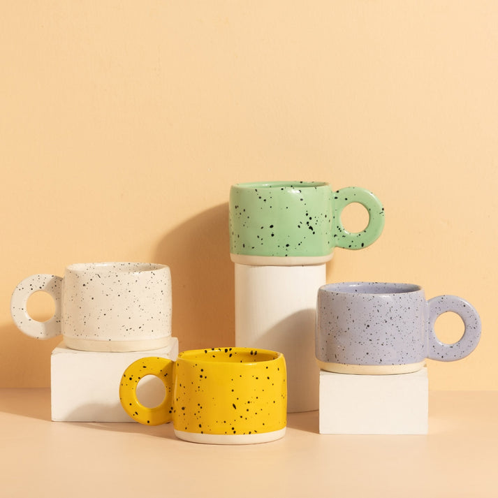 Quirky & Colorful Ceramic Mug – Moss and Fog